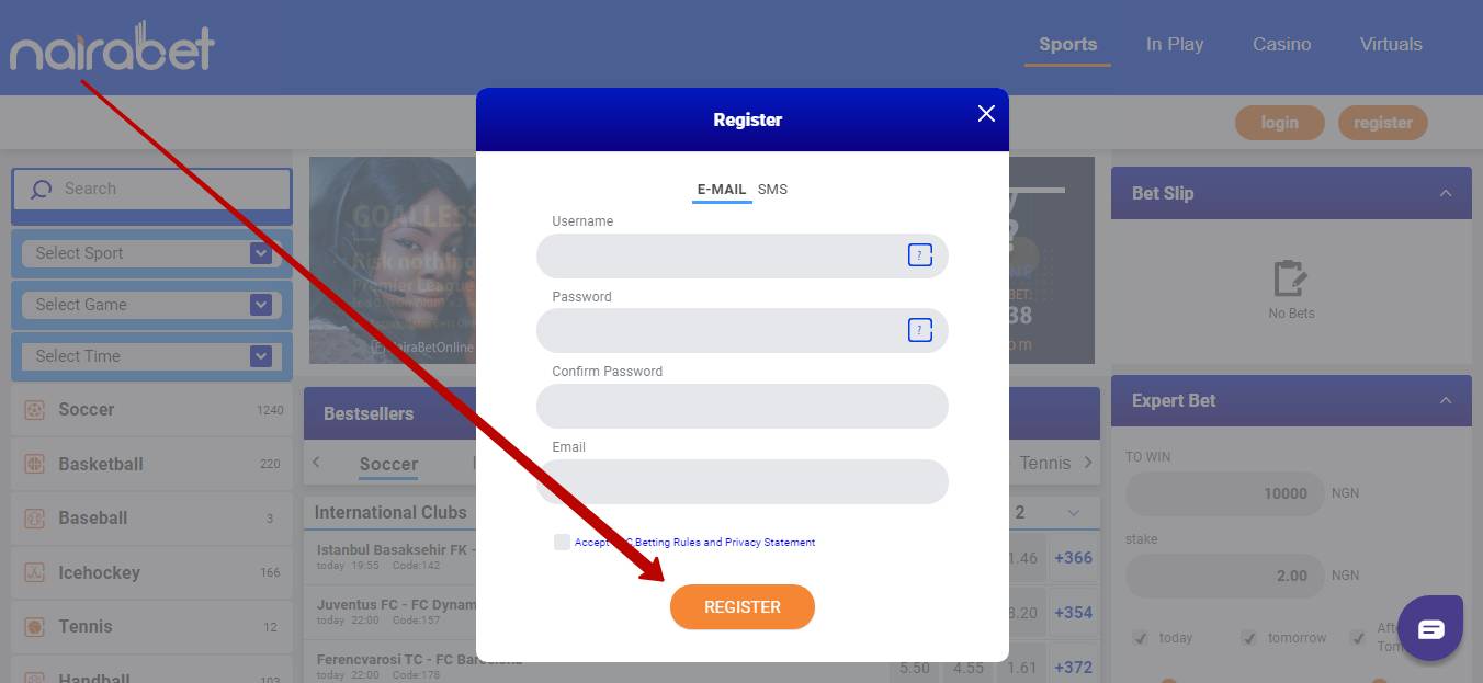 Nairabet Nigeria, NairaBet Sports betting site review